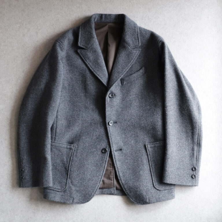 WORKERS Glenn Jacket, Grey Herringbone Tweed – by CITRON