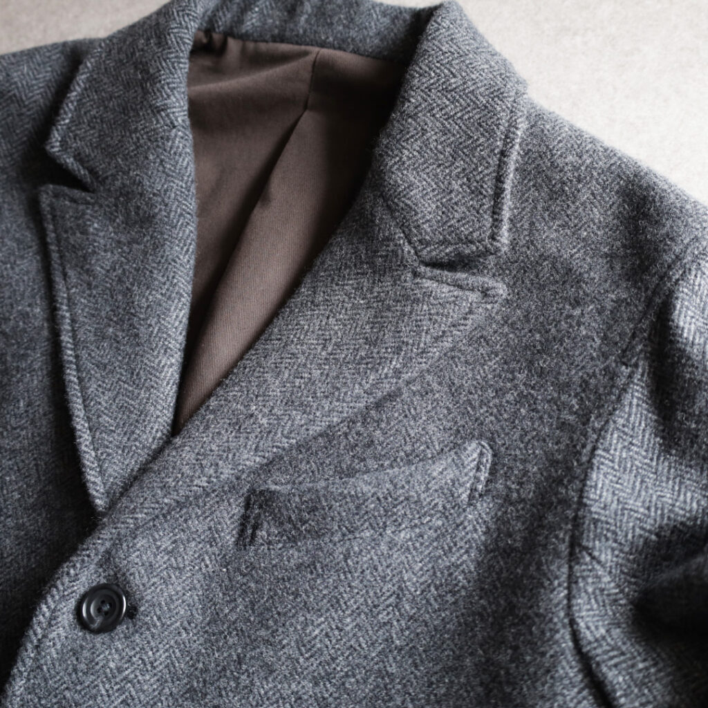 WORKERS Glenn Jacket, Grey Herringbone Tweed – by CITRON