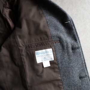 WORKERS Glenn Jacket, Grey Herringbone Tweed – by CITRON