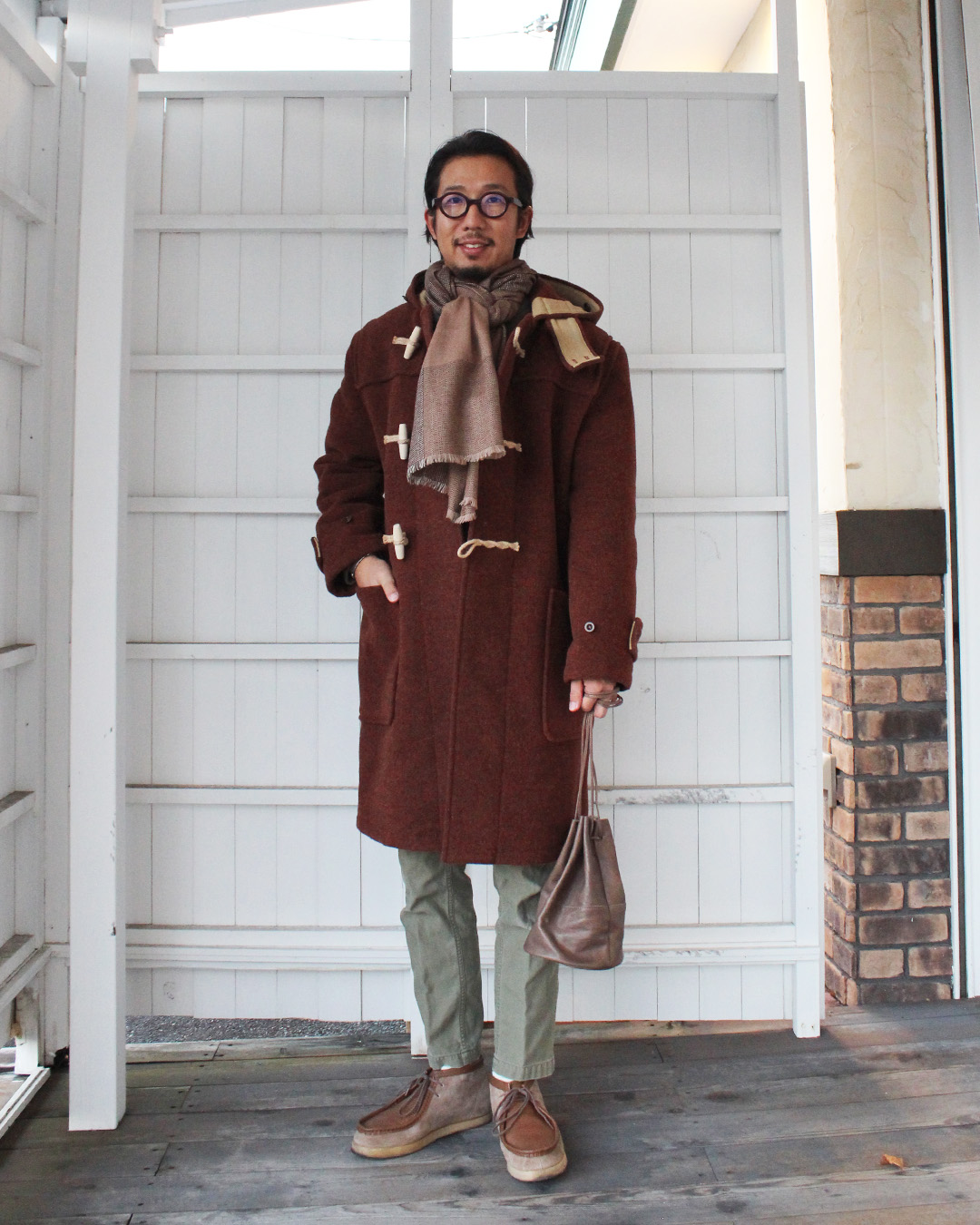 GLOVERALL MONTY DUFFLE COAT RUST – by CITRON