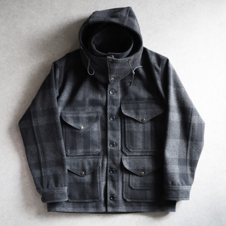 WORKERS Cruiser Jacket, Wool Melton, Black x Grey – by CITRON