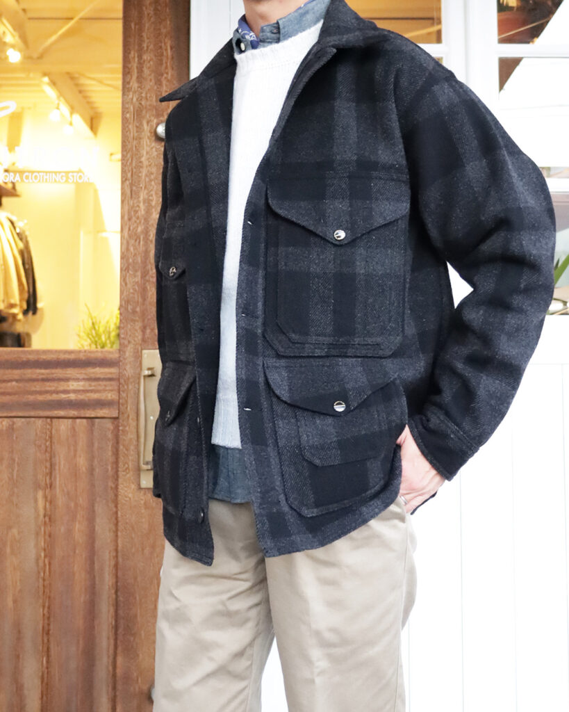 WORKERS Cruiser Jacket, Wool Melton, Black x Grey – by CITRON