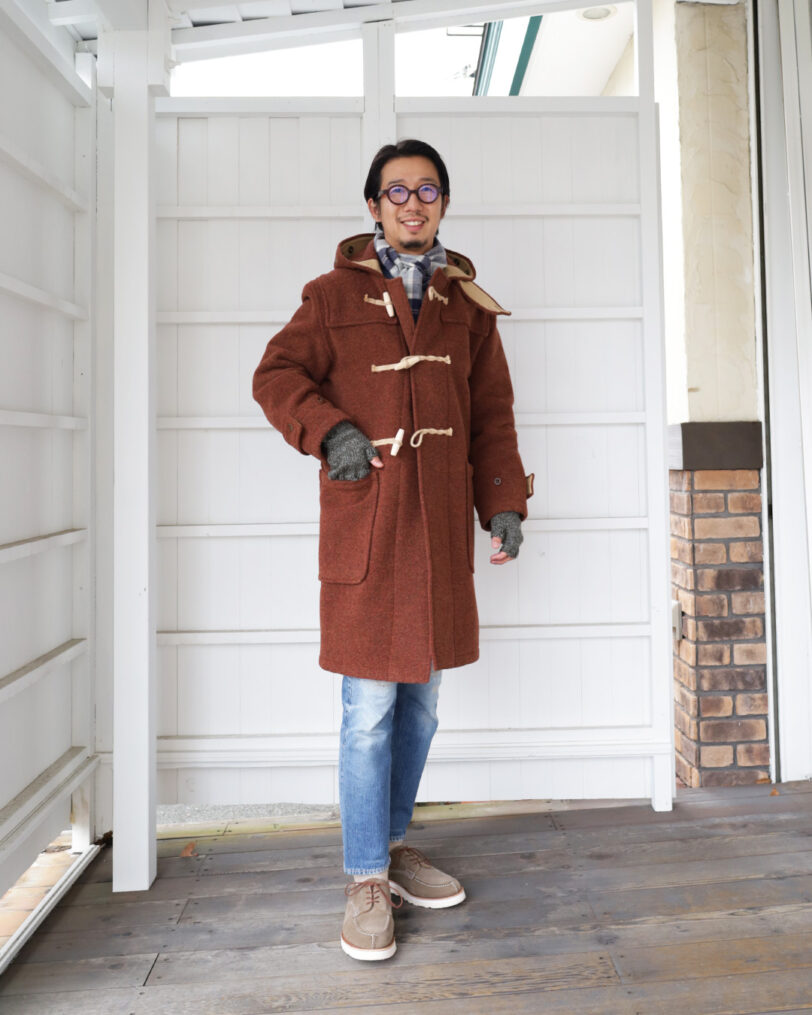 GLOVERALL MONTY DUFFLE COAT RUST – by CITRON