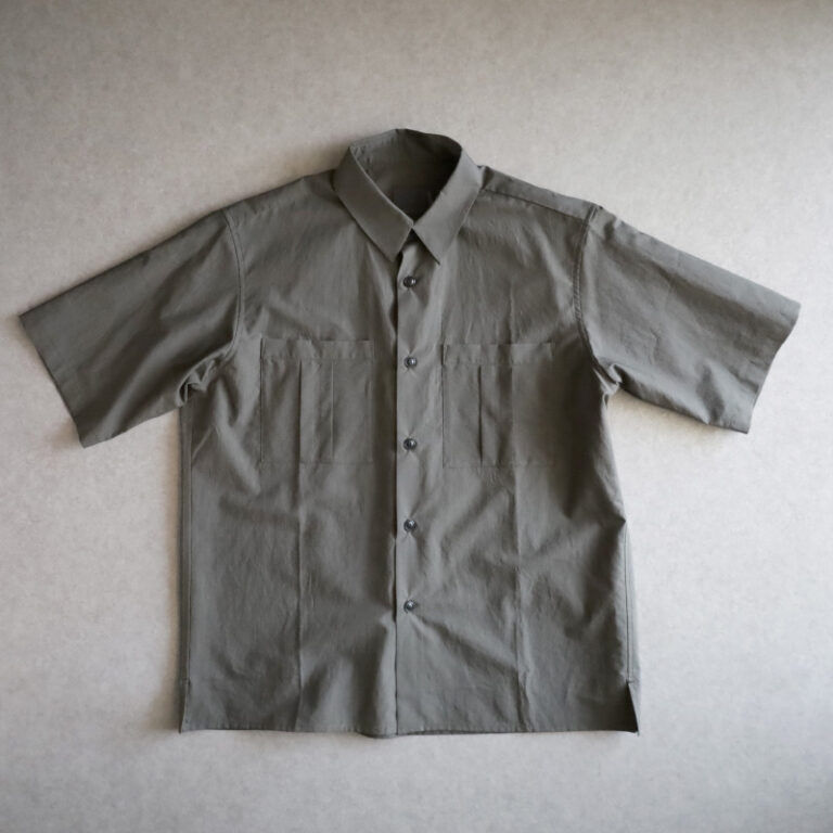 comm.arch. Cotton Linen S/S Shirt Bronze Khaki – by CITRON
