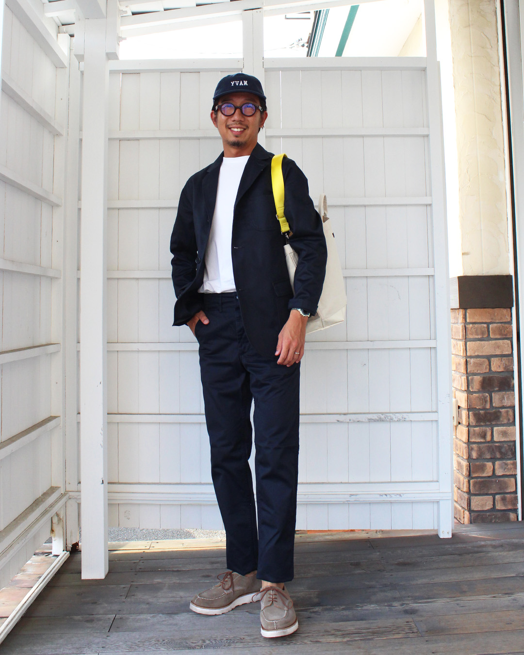 WORKERS Lounge Jacket,UN Lining, Navy Chino – by CITRON