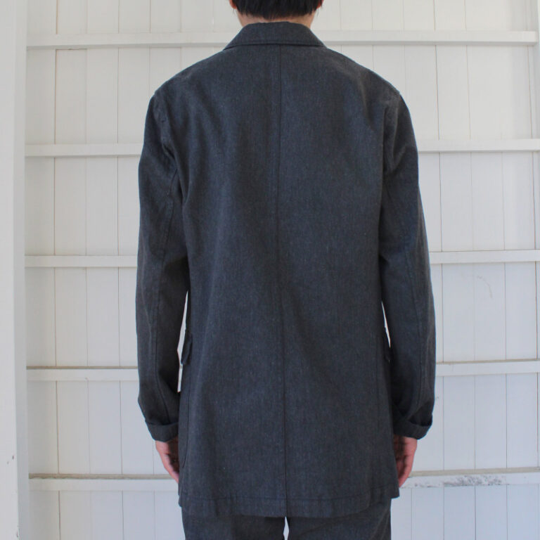 WORKERS Lounge Jacket,UN Lining, Cotton Serge Grey – by CITRON