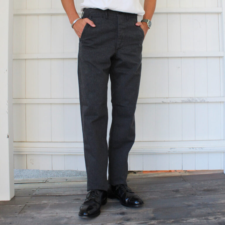 WORKERS Officer Trousers Slim, Type 2 Cotton Serge Grey – by CITRON